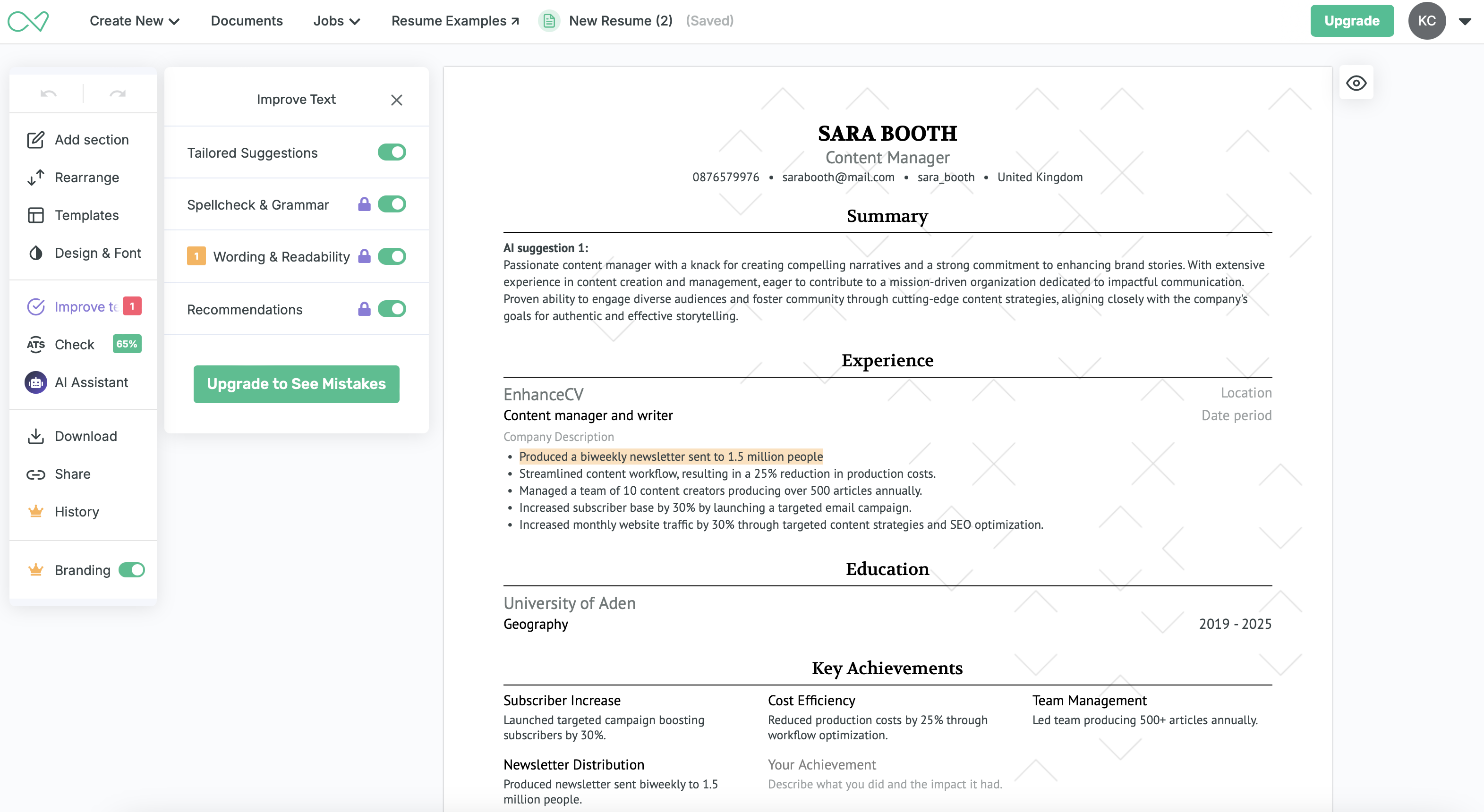 6 Best AI Resume Builders: AI Made 6 Resumes For Me & Here's How It Went | Kickresume